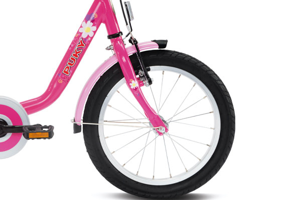 Puky Steel 16 roze | KinderfietsXL.nl